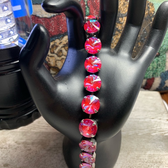 Swarovski | Jewelry | Handmade Swarovski Crystal Royal Red Delite ...